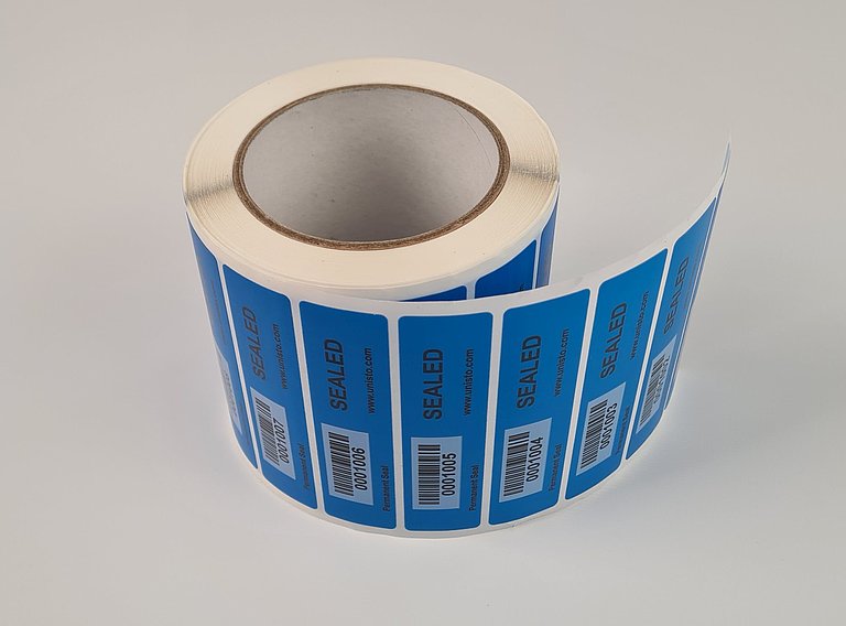 Permanent Tamper Evident labels: Unisto Security Seals United Kingdom