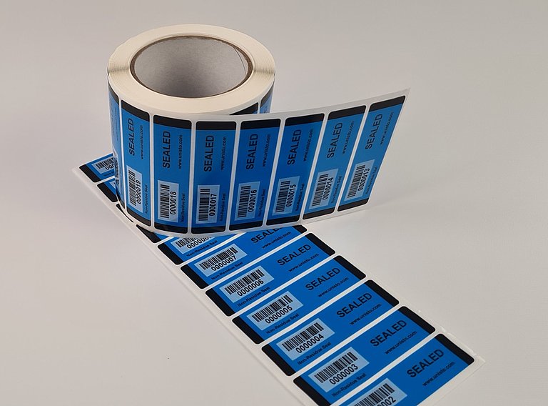 Non Residue - Tamper Evident Labels: Unisto Security Seals United Kingdom